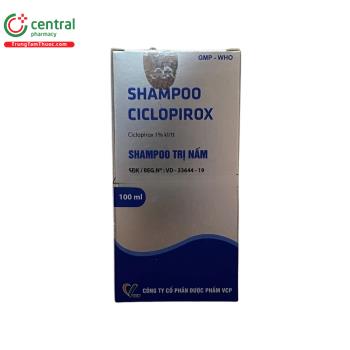 Dầu gội Shampoo Ciclopirox trị viêm da tiết bã, nấm da đầu