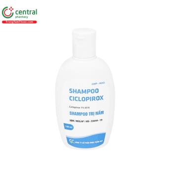 Dầu gội Shampoo Ciclopirox trị viêm da tiết bã, nấm da đầu