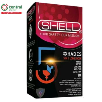 Bao cao su Shell Hades 5 in 1 (Hộp 10 chiếc) Mang cảm giác chân thực
