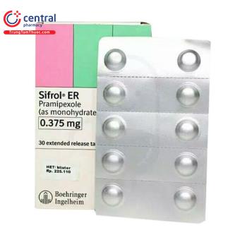 [CHÍNH HÃNG] Thuốc Sifrol 0,375mg - Điều trị Parkinson