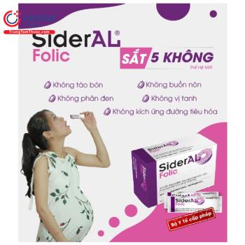 [CHÍNH HÃNG] Thuốc Sideral Folic - dưỡng chất bổ máu cho bà bầu