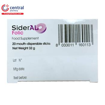 [CHÍNH HÃNG] Thuốc Sideral Folic - dưỡng chất bổ máu cho bà bầu