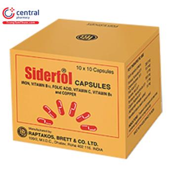 Thuốc Siderfol - Thuốc uống bổ sung chất khoáng cho cơ thể
