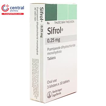 Thuốc Sifrol 0,250mg (Hộp 30V) - thuốc điều trị bệnh Parkinson