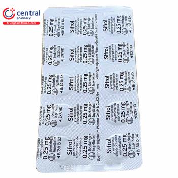 Thuốc Sifrol 0,250mg (Hộp 30V) - thuốc điều trị bệnh Parkinson