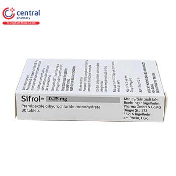 Thuốc Sifrol 0,250mg (Hộp 30V) - thuốc điều trị bệnh Parkinson