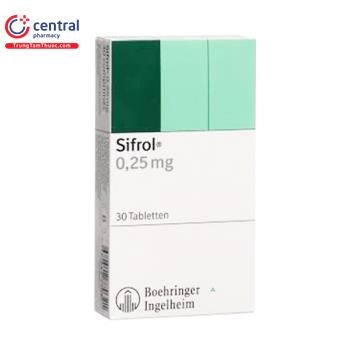Thuốc Sifrol 0,250mg (Hộp 30V) - thuốc điều trị bệnh Parkinson