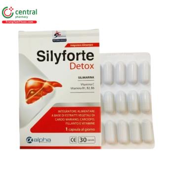 Thuốc Silyforte Detox - Hỗ trợ chức năng gan, chống oxy hóa