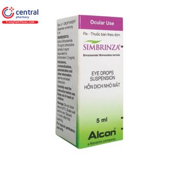Thuốc nhỏ mắt Simbrinza 5ml: Thuốc điều trị giảm áp lực nội nhãn