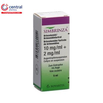 Thuốc nhỏ mắt Simbrinza 5ml: Thuốc điều trị giảm áp lực nội nhãn