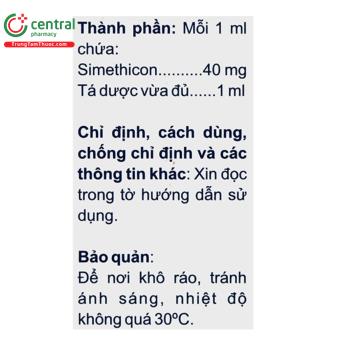 Thuốc Simecol Apimed (Hộp 15ml) chống đầy hơi, giảm chứng khó tiêu