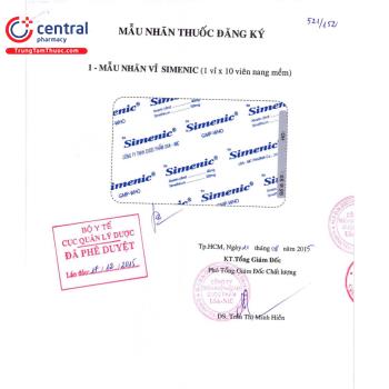 [CHÍNH HÃNG] Thuốc Simenic - giảm cảm giác đầy hơi