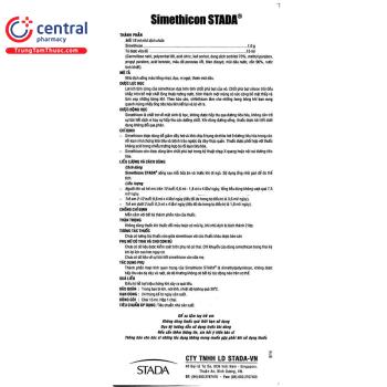 [CHÍNH HÃNG] Thuốc Simethicon STADA-đầy hơi, khó tiêu không là nỗi lo