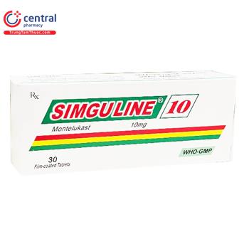 Thuốc Simguline 10 - Thuốc điều trị các bệnh đường hô hấp