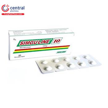 Thuốc Simguline 10 - Thuốc điều trị các bệnh đường hô hấp