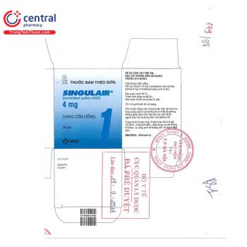 Thuốc Singulair 4mg Dạng Cốm phòng và điều trị hen phế quản mạn tính