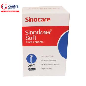 Kim chích máu Sinocare Sinodraw Soft: công dụng, cách dùng.