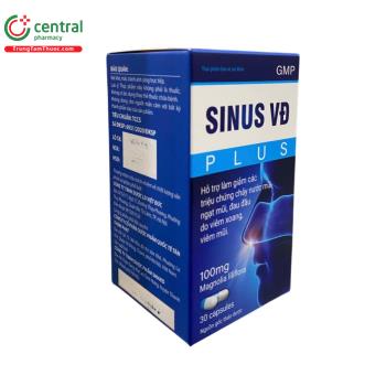 Thuốc Sinus VĐ Plus làm giảm các triệu chứng viêm xoang, viêm mũi
