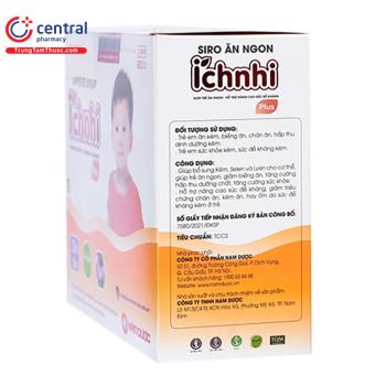 Siro ăn ngon Ích Nhi Plus (Dạng ống) giảm biếng ăn, tăng hấp thu dưỡng chất