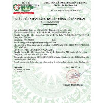 Siro ho thảo mộc Prosbee ong mật, giảm nhanh cơn ho, đau rát họng