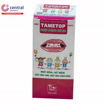 Siro Tametop 100ml điều trị nhiệt miệng, loét miệng, chảy máu cam