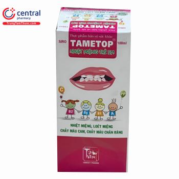 Siro Tametop 100ml điều trị nhiệt miệng, loét miệng, chảy máu cam