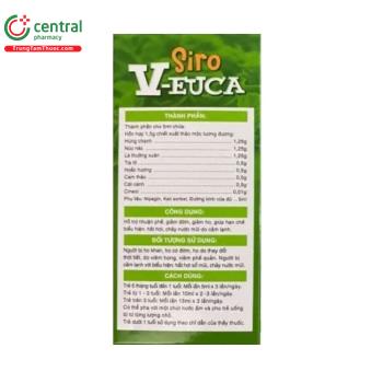 Siro V-Euca (Chai 100ml) - Hỗ trợ giảm ho, giảm đờm, nhuận phế