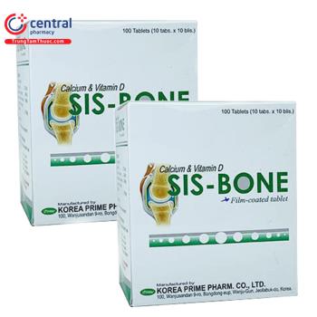 Thuốc Sis-Bone - bổ sung calci và khoáng chất cho phụ nữ mang thai