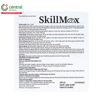 Thuốc bổ mắt SkillMax Ocavill, chống mỏi mắt, khô mắt, thoái hóa điểm vàng