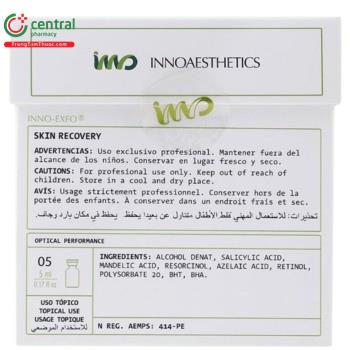 Peel Skin recovery Inno - Giảm mụn viêm, mờ tàn nhang, nám trên da