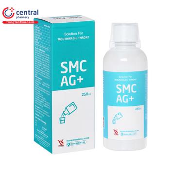 [CHÍNH HÃNG] Nước súc miệng SMC Ag+ giúp răng miệng sạch sẽ, thơm tho