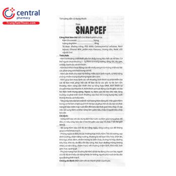 [CHÍNH HÃNG] Thuốc Snapcef (Hộp 20 ống) giúp tăng cường sức khỏe
