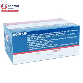 Thuốc Sobelin 5mg - Thuốc trị đau nửa đầu, chóng mặt tiền đình