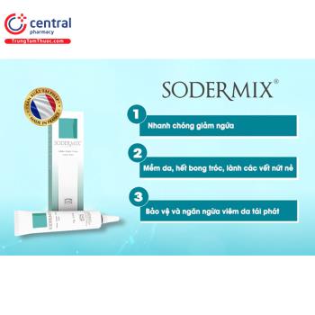 [CHÍNH HÃNG] Kem bôi Sodermix - trị viêm da & là phẳng sẹo
