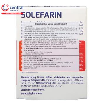 [CHÍNH HÃNG] Thuốc Solefarin giúp củng cố hàng rào miễn dịch