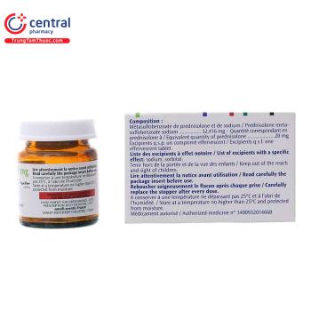 [CHÍNH HÃNG] Thuốc Solupred 20mg - giảm đau nhanh,chống viêm hiệu quả