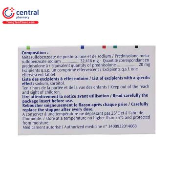 [CHÍNH HÃNG] Thuốc Solupred 20mg - giảm đau nhanh,chống viêm hiệu quả