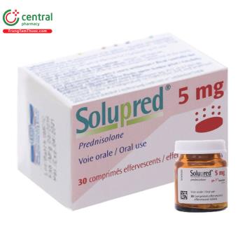 Thuốc Solupred 5mg - corticoid có tác dụng điều trị để chống viêm