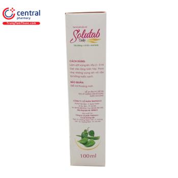 Dung dịch vệ sinh phụ nữ Solutab Daily Chai 100ml Traphaco