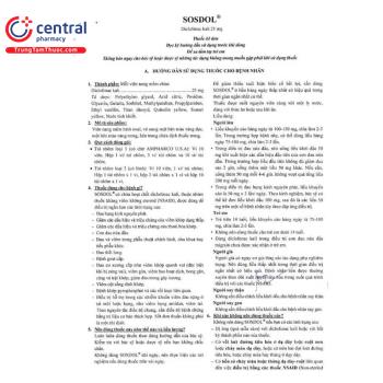 [CHÍNH HÃNG] Thuốc SOSDol - Thuốc giảm đau, hạ sốt mạnh