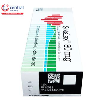 [CHÍNH HÃNG] Thuốc Sotalex 80mg - điều trị loạn nhịp thất