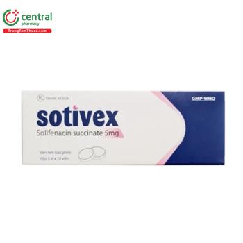 Thuốc Sotivex 5mg - điều trị hội chứng bàng quang tăng hoạt
