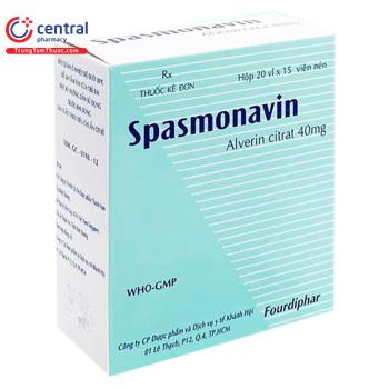 [CHÍNH HÃNG] Thuốc Spasmonavin 40mg giảm co thắt cơ trơn