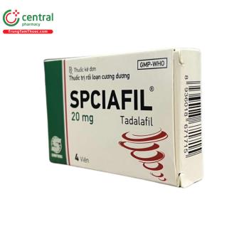 Thuốc Spciafil 20mg Shinpoong Daewoo trị rối loạn cương dương