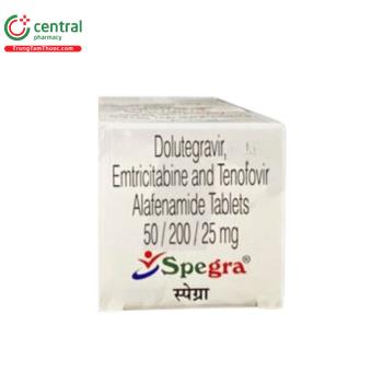 Thuốc Spegra 50mg/200mg/25mg Emcure - Thuốc điều trị HIV-1