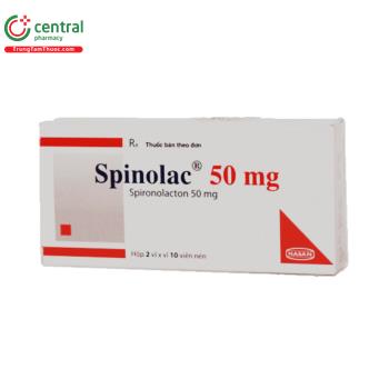 Thuốc Spinolac 50mg trị suy tim sung huyết, hội chứng thận hư