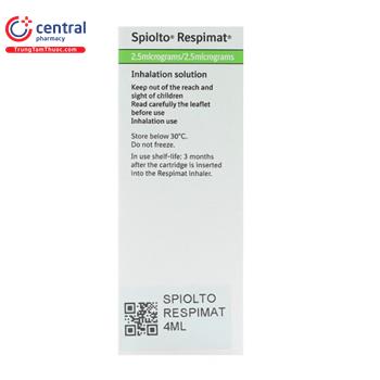 Thuốc xịt khí dung Spiolto Respimat: điều trị giãn phế quản hiệu quả