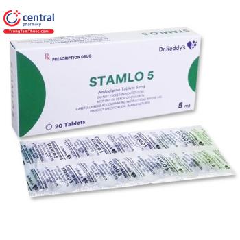 [CHÍNH HÃNG] Thuốc Stamlo 5 điều trị cao huyết áp, trị đau thắt ngực