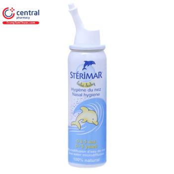 Thuốc xịt mũi Sterimar Baby 50ml giúp sạch mũi hằng ngày cho bé