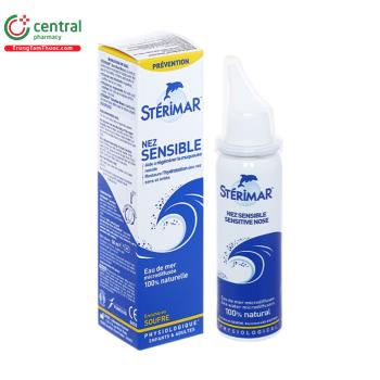 Xịt mũi Sterimar Sensitive Nose - làm sạch mũi, dưỡng ẩm niêm mạc mũi